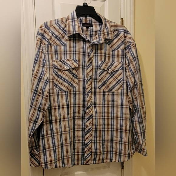 Studio 10 | Shirts | Studio Mens Xxl Shirt Stunning Dress Shirt Snap Closures | Poshmark